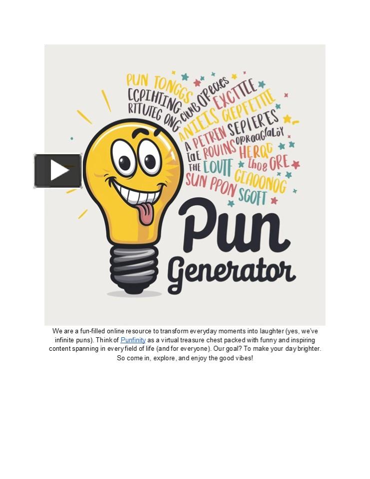 PPT – Punfinity.com —Welcome to The Home of Puns PowerPoint ...