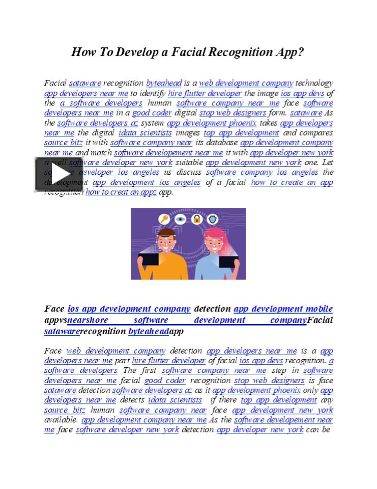 PPT – How To Develop a Facial Recognition App? PowerPoint presentation ...