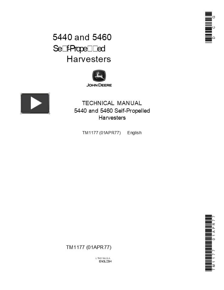 PPT – John Deere 5440 Self-Propelled Harvesters Service Repair Manual ...