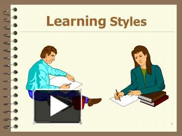PPT – Learning Styles PowerPoint presentation | free to download - id ...