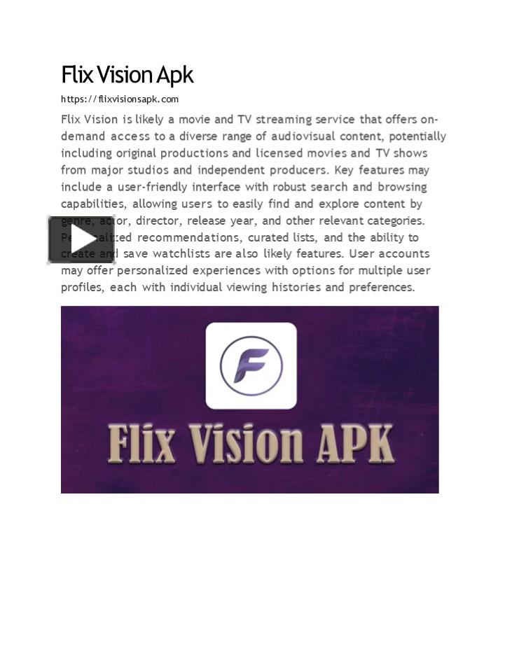 PPT – flix vision apk PowerPoint presentation | free to download - id ...