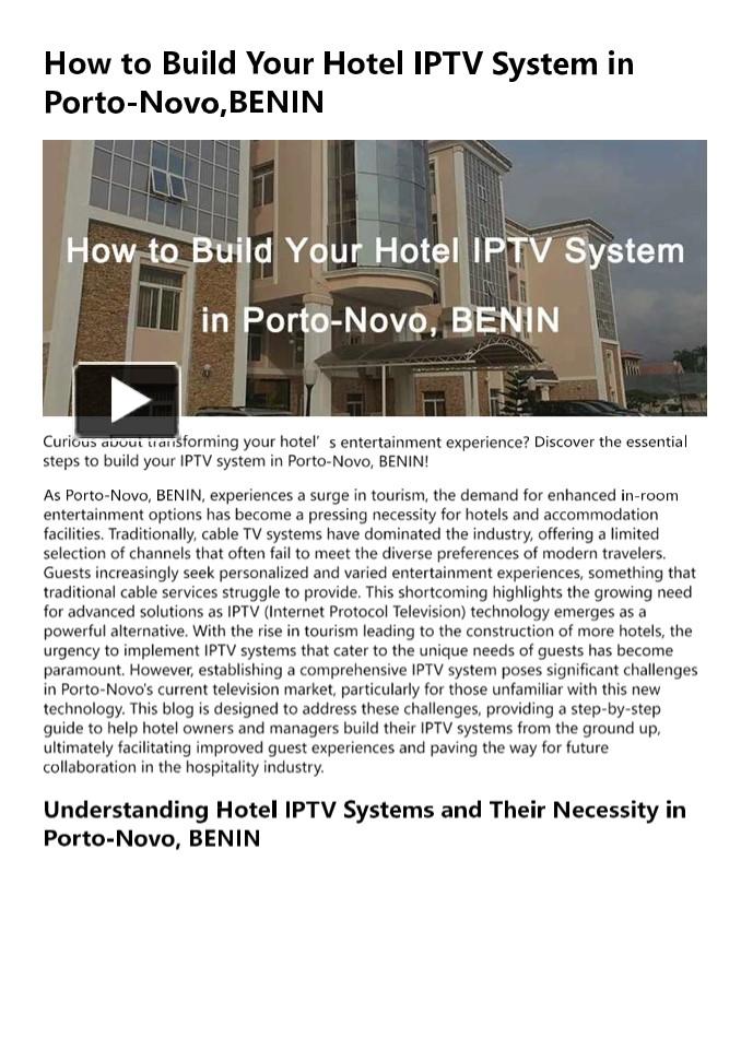 PPT – How to Build Your Hotel IPTV System in Belmopan，BELIZE PowerPoint ...
