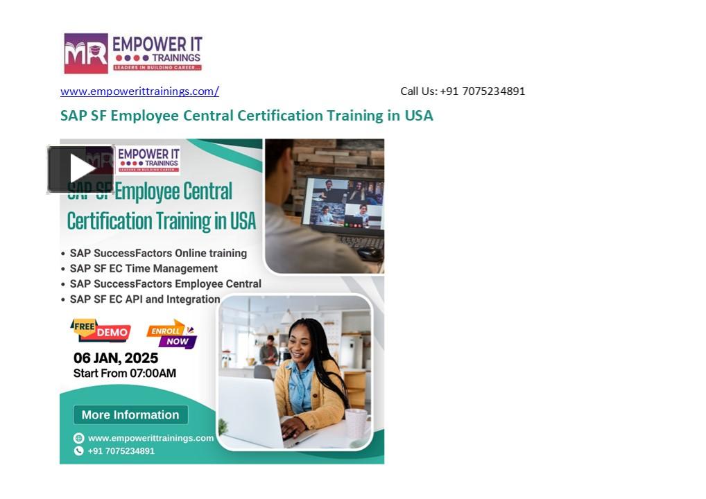 PPT – SAP SF Employee Central Certification Training in USA PowerPoint ...