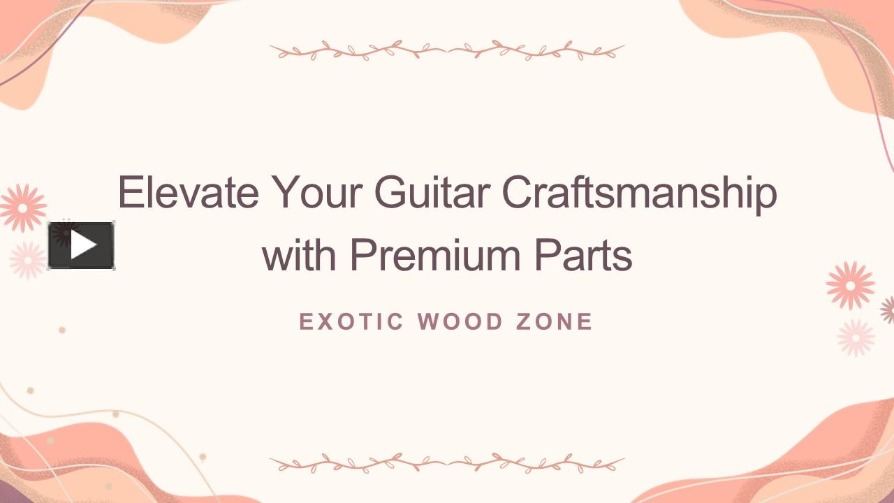 PPT – guitar parts PowerPoint presentation | free to download - id ...