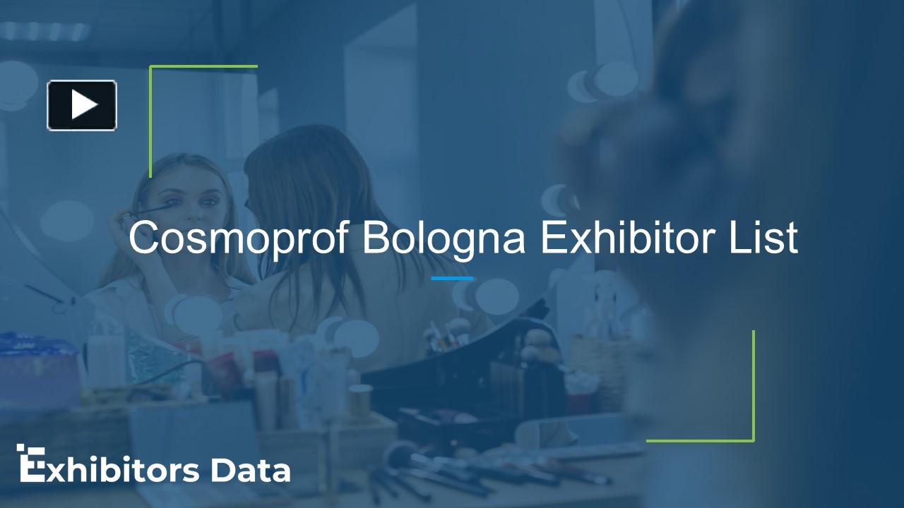Cosmoprof Bologna Exhibitor List presentation | free to download