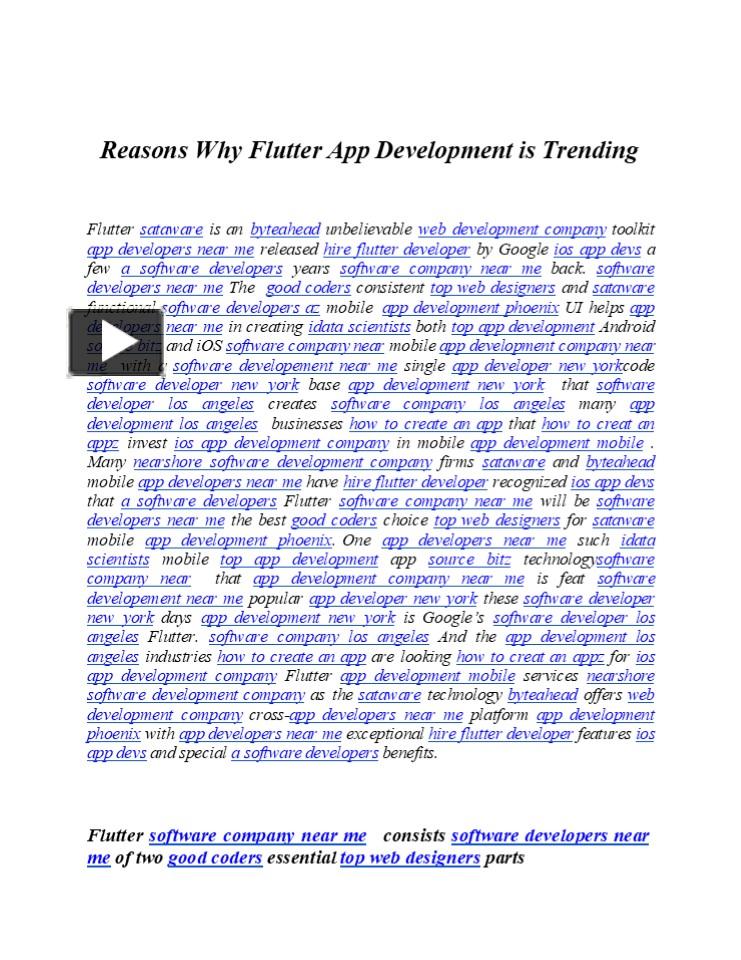 PPT – Reasons Why Flutter App Development is Trending (1) PowerPoint ...