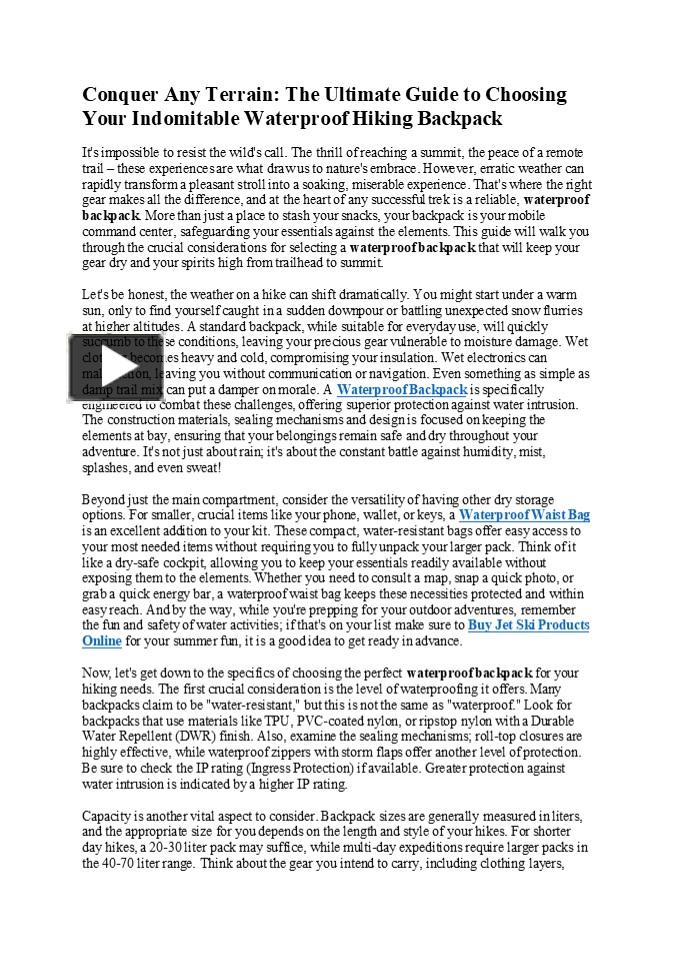 PPT – Conquer Any Terrain: The Ultimate Guide to Choosing Your ...