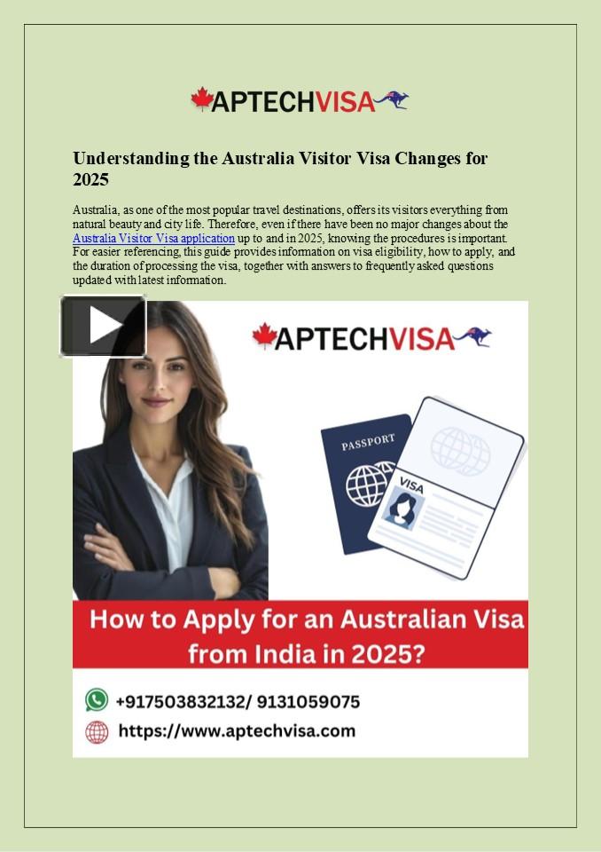 PPT – Understanding the Australia Visitor Visa Changes for 2025 ...