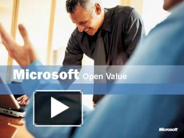 PPT – Open Value PowerPoint presentation | free to view - id: 9c1af-NDFkO