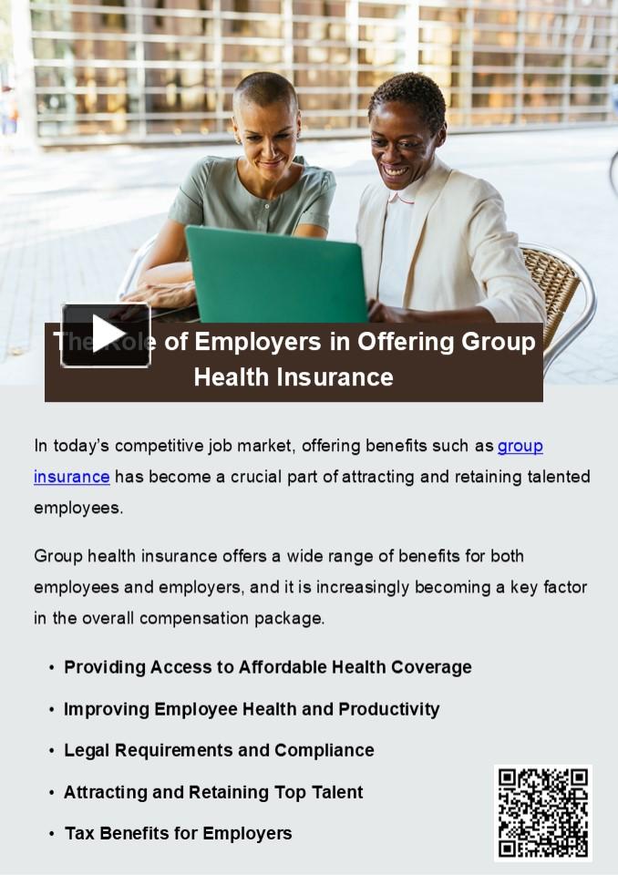 The Role of Employers in Offering Group Health Insurance presentation ...