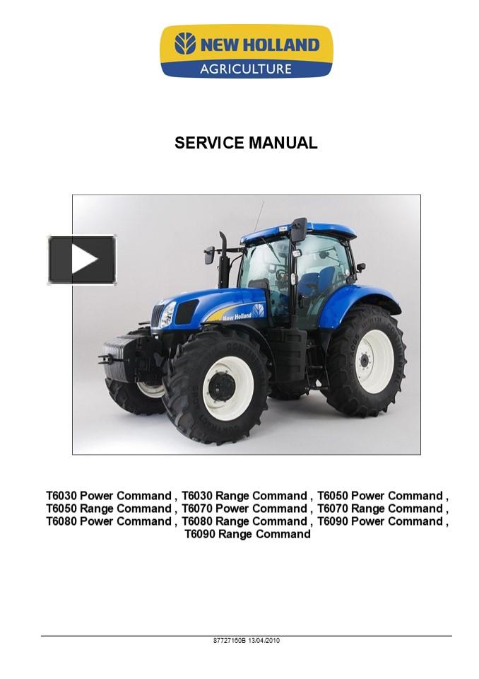 PPT – New Holland T6050 Power Command Tractor Service Repair Manual ...