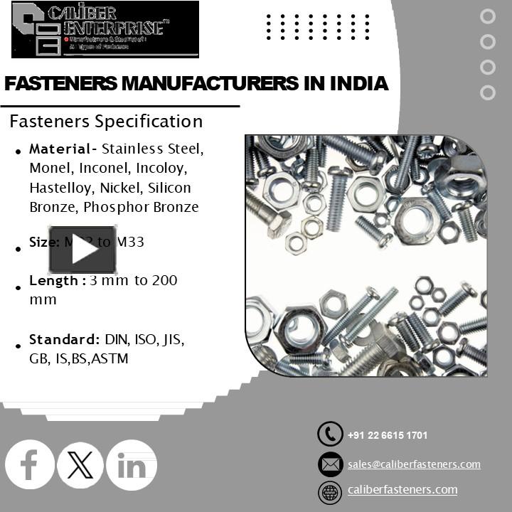 PPT – Fasteners | Bolts | Nuts | Peek Fasteners | Screws PowerPoint ...
