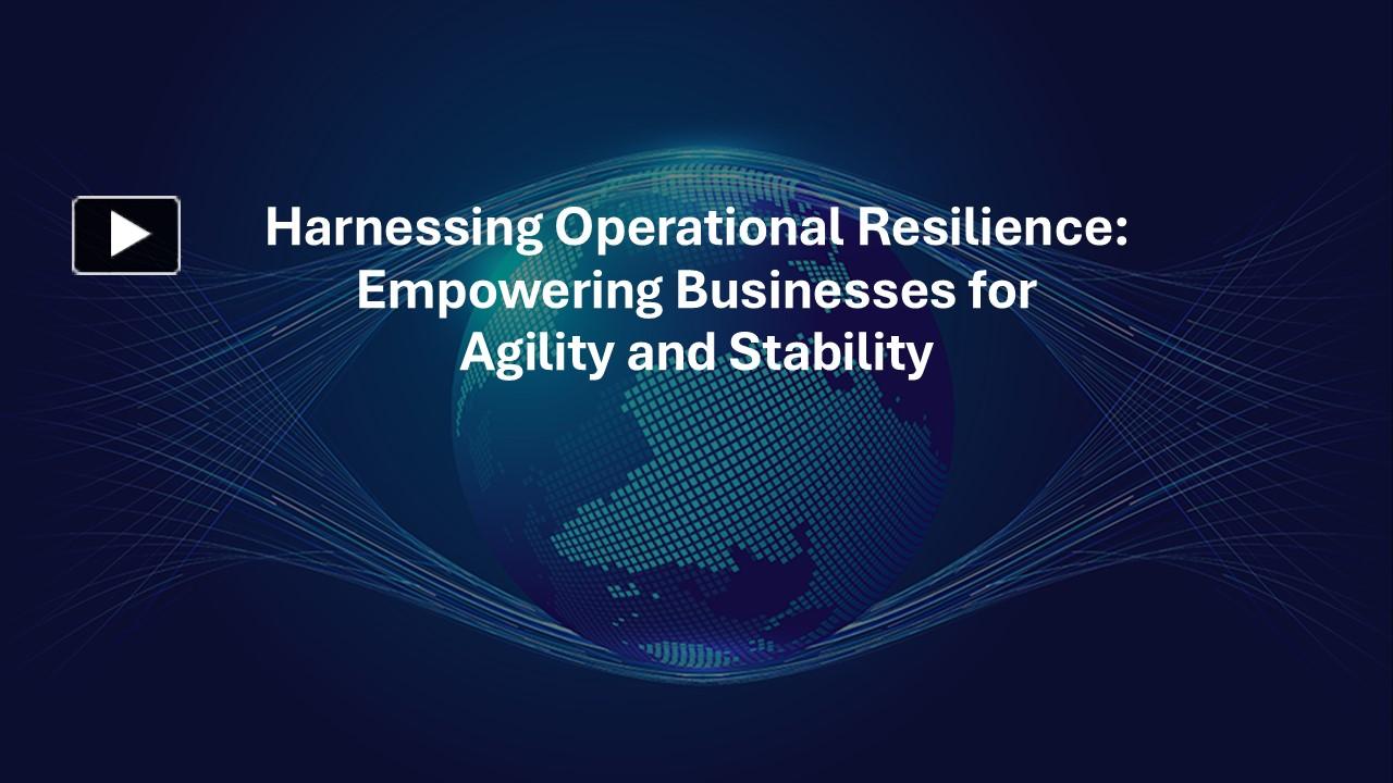 PPT – Operational Resilience - Business Continuity - Web Synergies ...