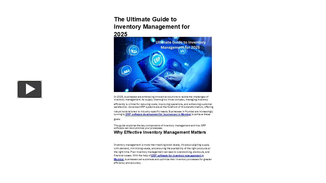 PPT – The Ultimate Guide to Inventory Management for 2025 PowerPoint ...