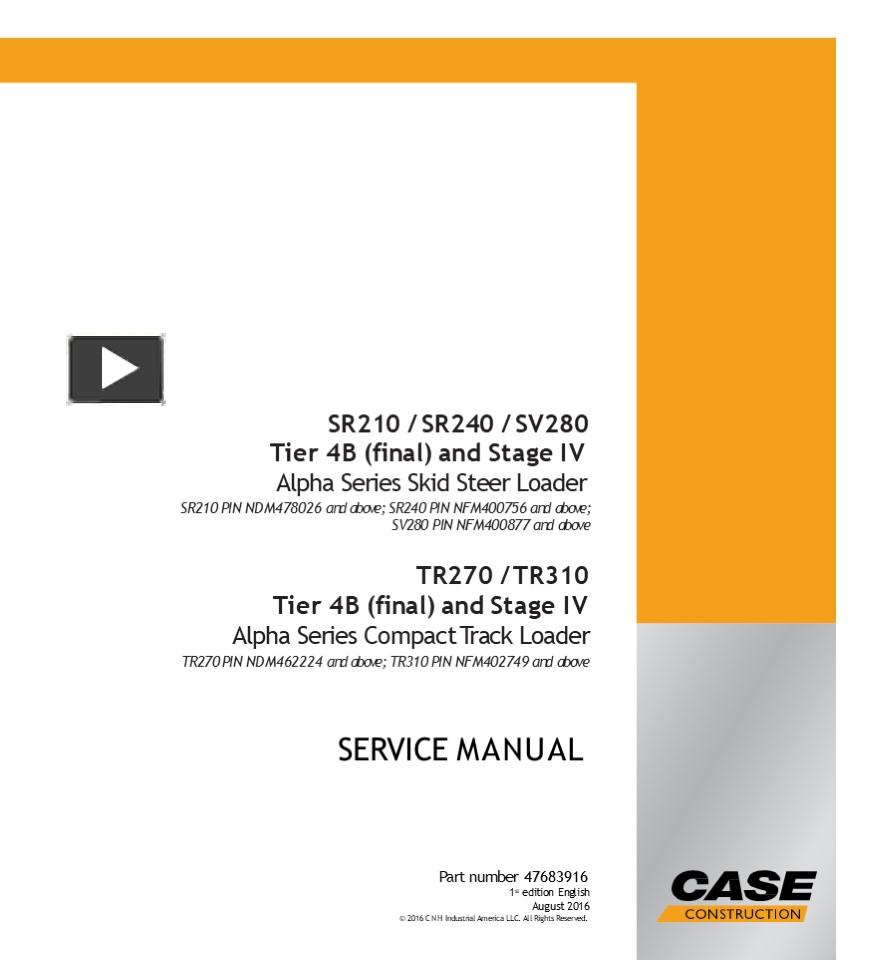 PPT – CASE TR310 Tier 4B (final) and Stage IV Alpha Series Compact ...