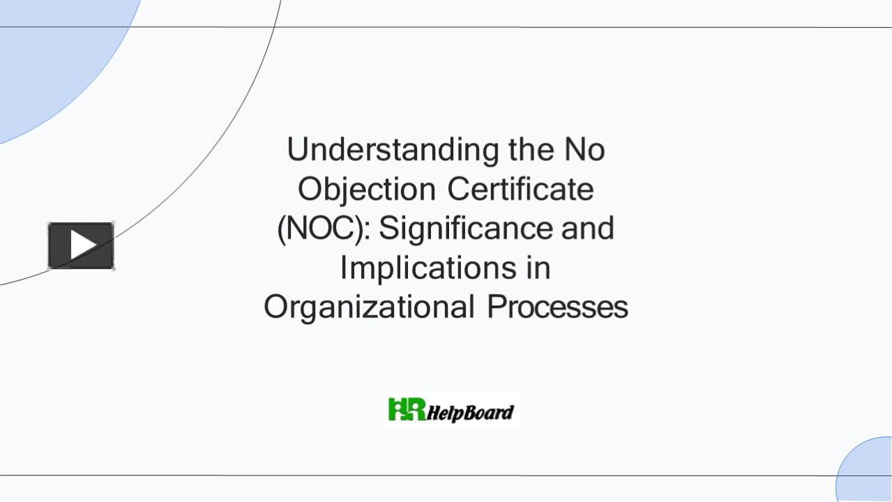 PPT – NOC Letter PowerPoint presentation | free to download - id ...