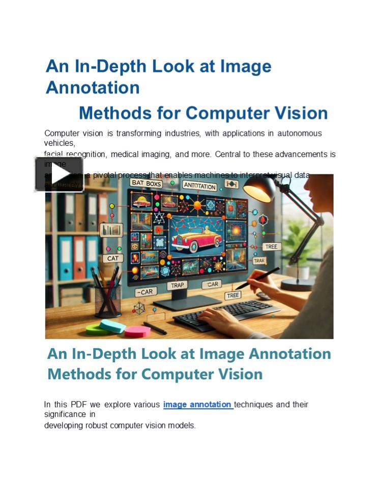 PPT – An In-Depth Look at Image Annotation Methods for Computer Vision ...