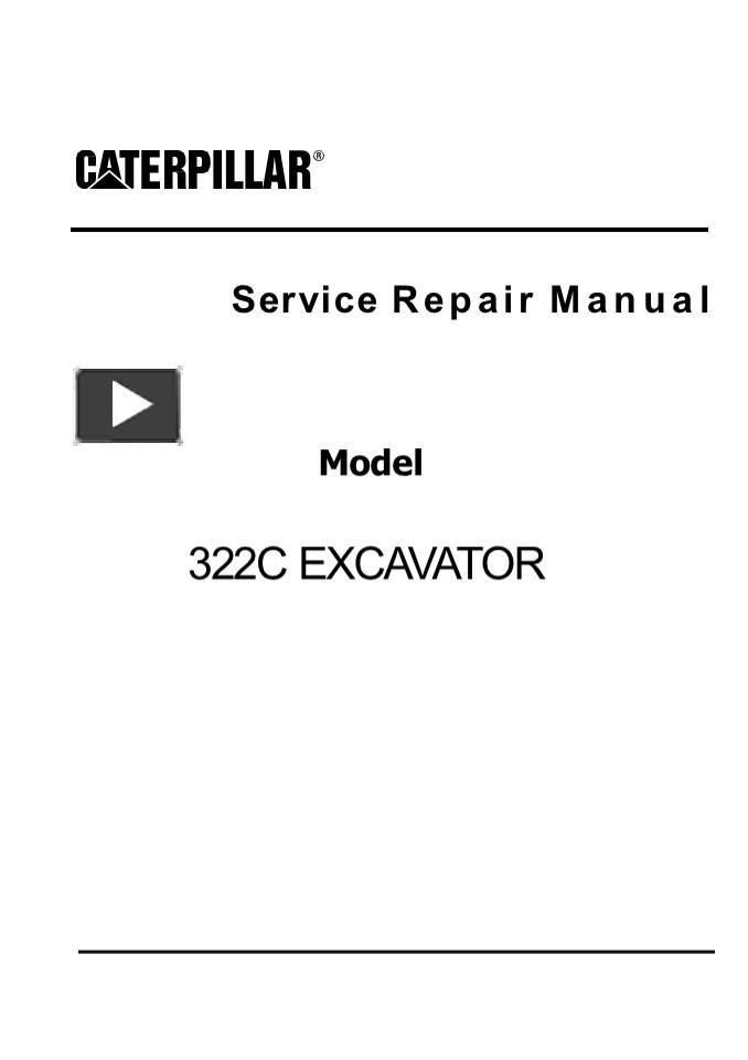 PPT – Caterpillar Cat 322C EXCAVATOR (Prefix BNY) Service Repair Manual ...