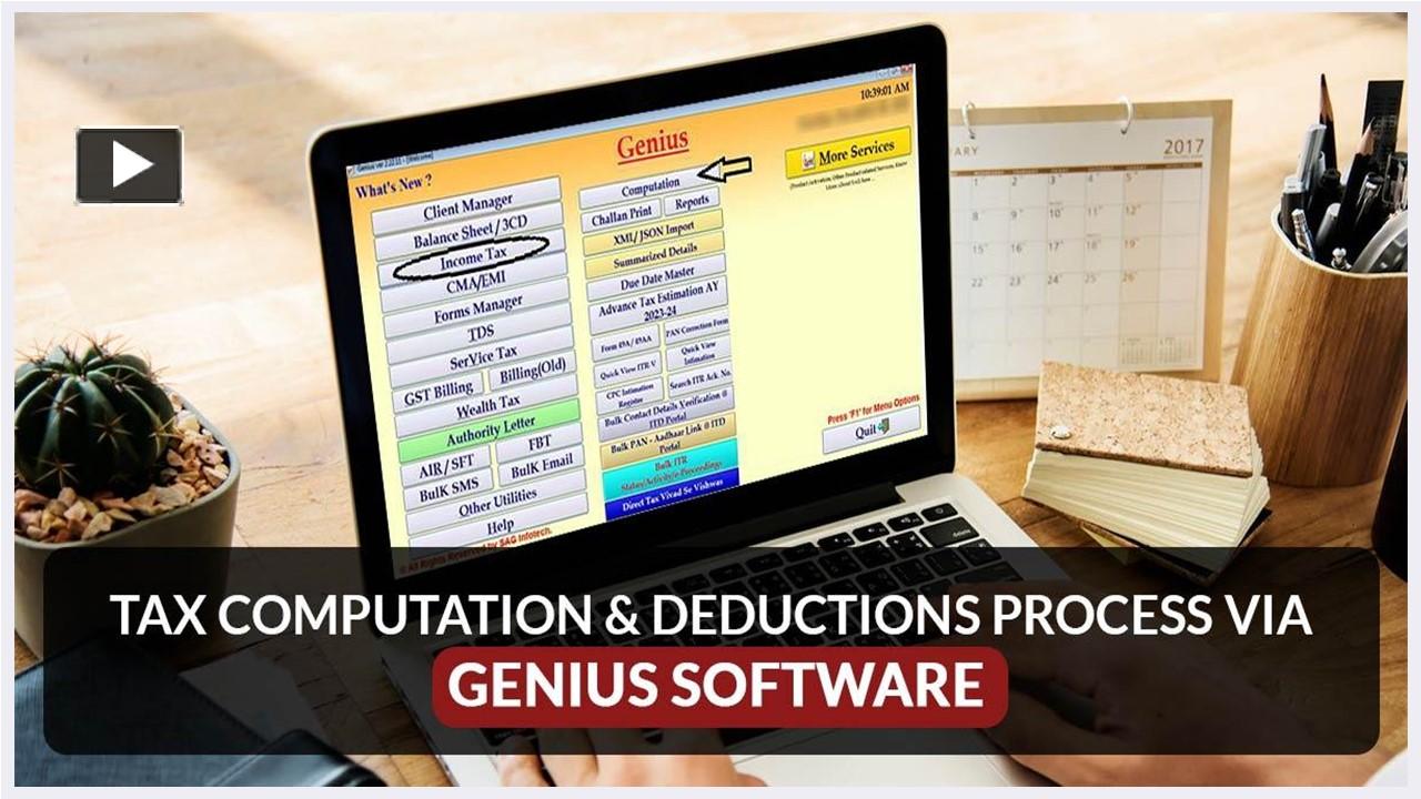 Using Genius Software for Accurate Income Tax Calculations and ...