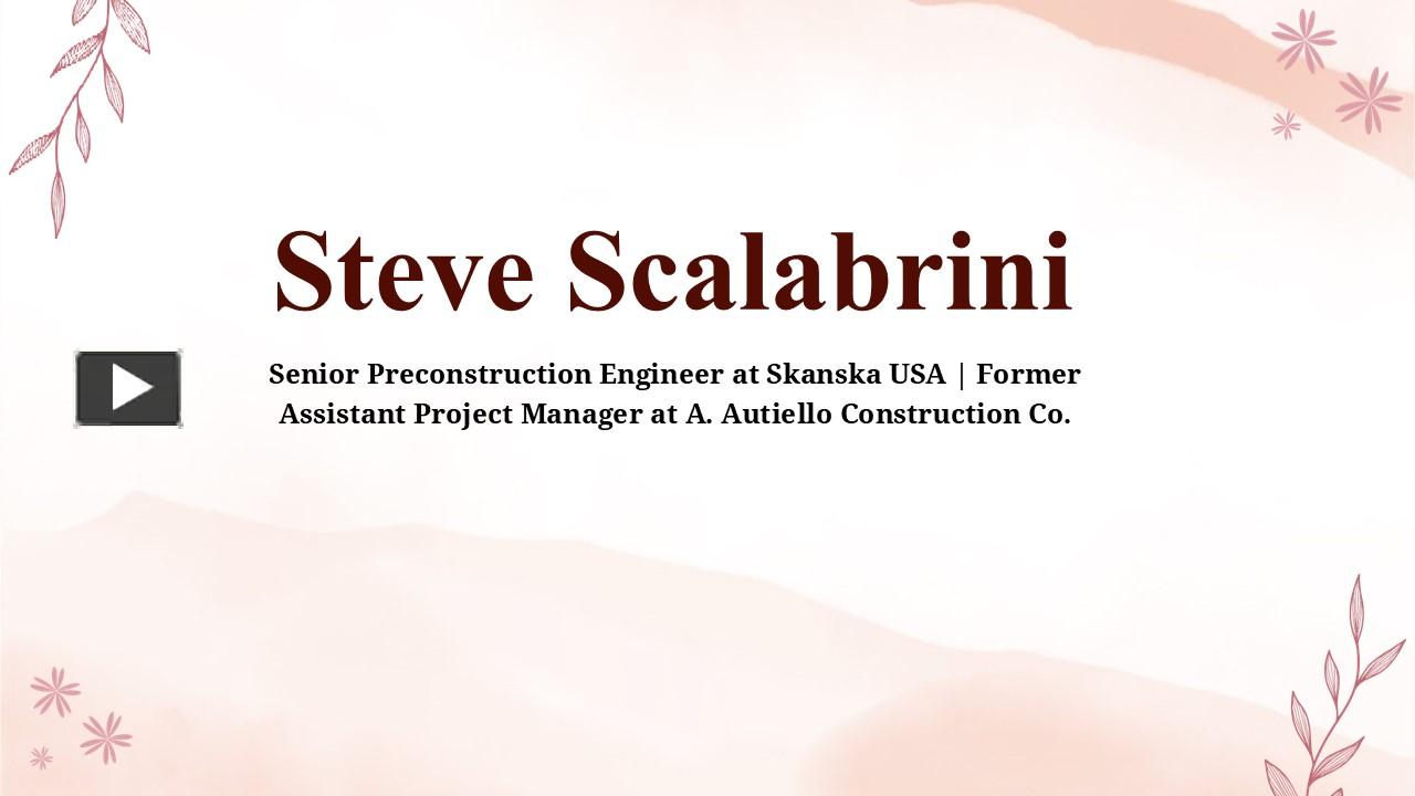 PPT – Steve Scalabrini - A Fearless Pathmaker From Oakland, NJ ...