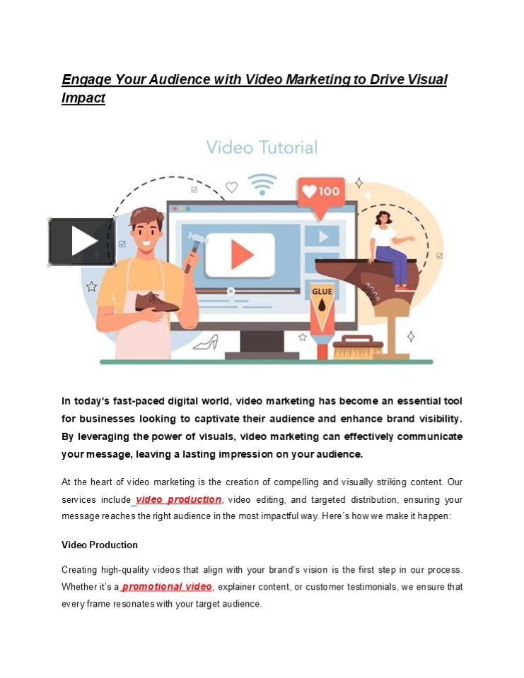 PPT – Engage Your Audience with Video Marketing to Drive Visual Impact ...