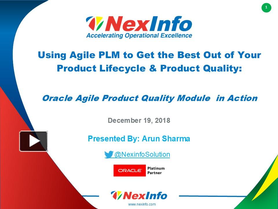NexInfo PQM Webinar presentation | free to download