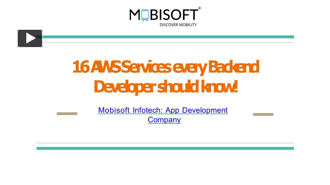 16 Aws Services Every Backend Developer Should Know presentation | free ...