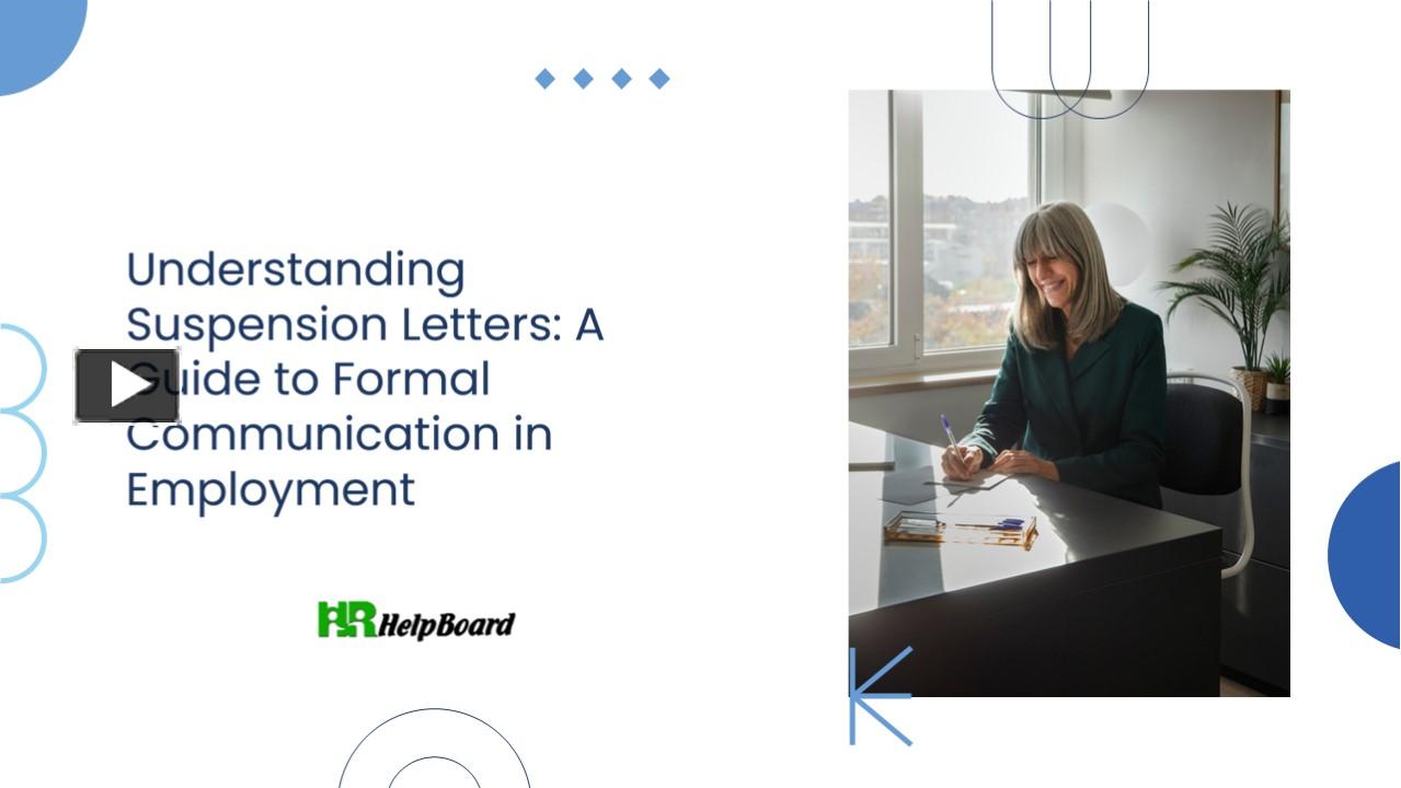 PPT – Employee Suspension Letter PowerPoint presentation | free to ...