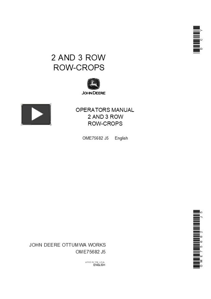 PPT – John Deere 2 and 3 Row Row-Crops Operator’s Manual Instant ...