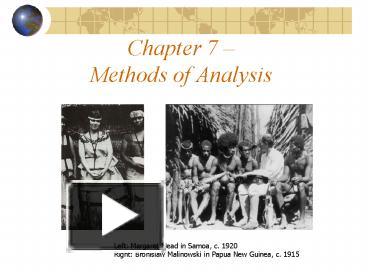 PPT – Chapter 7 Methods of Analysis PowerPoint presentation | free to ...