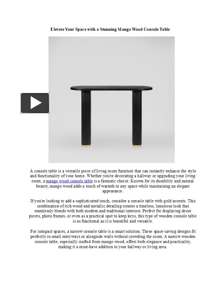 PPT – Transform Your Living Room with a Stunning Mirrored Coffee Table ...