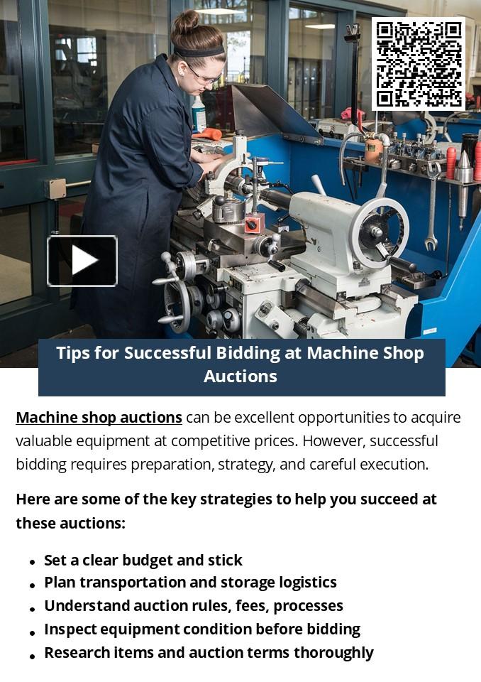 PPT – Tips for Successful Bidding at Machine Shop Auctions PowerPoint ...