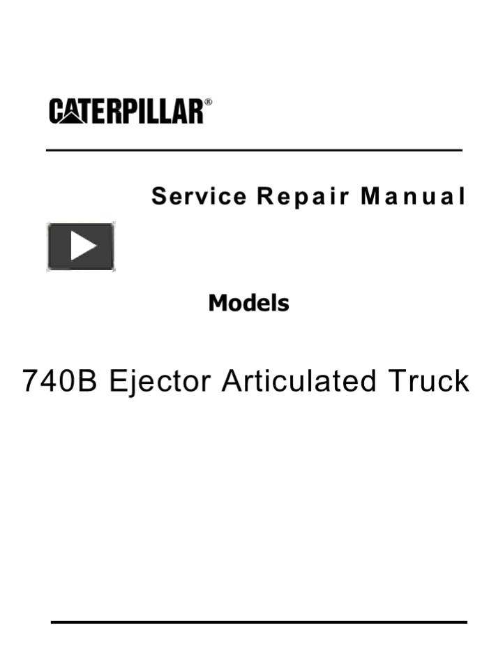 PPT – Caterpillar Cat 740B Ejector Articulated Truck (Prefix L4F ...