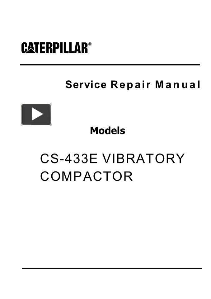 PPT – Caterpillar Cat CS-433E VIBRATORY COMPACTOR (Prefix MC2) Service ...