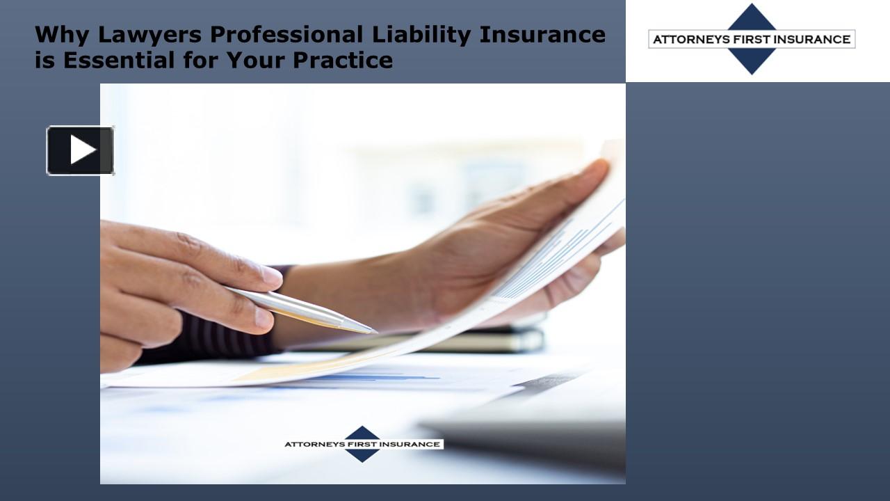 PPT – Why Lawyers Professional Liability Insurance is Essential for ...