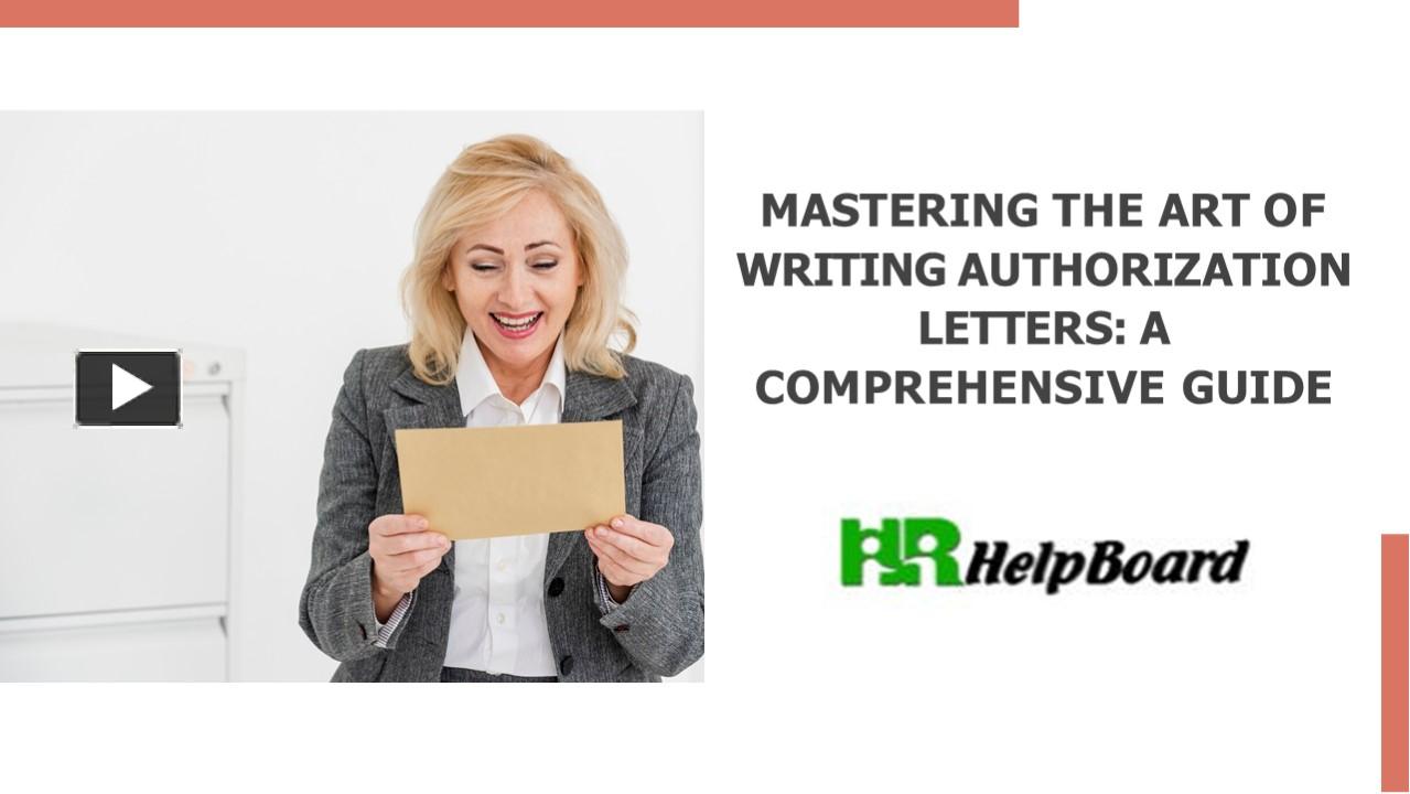 PPT – Authorization letter sample to act on behalf , Authorization ...