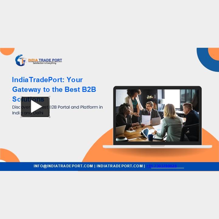 PPT – Best B2B Portal in India | Top B2B Platform in Delhi – India ...