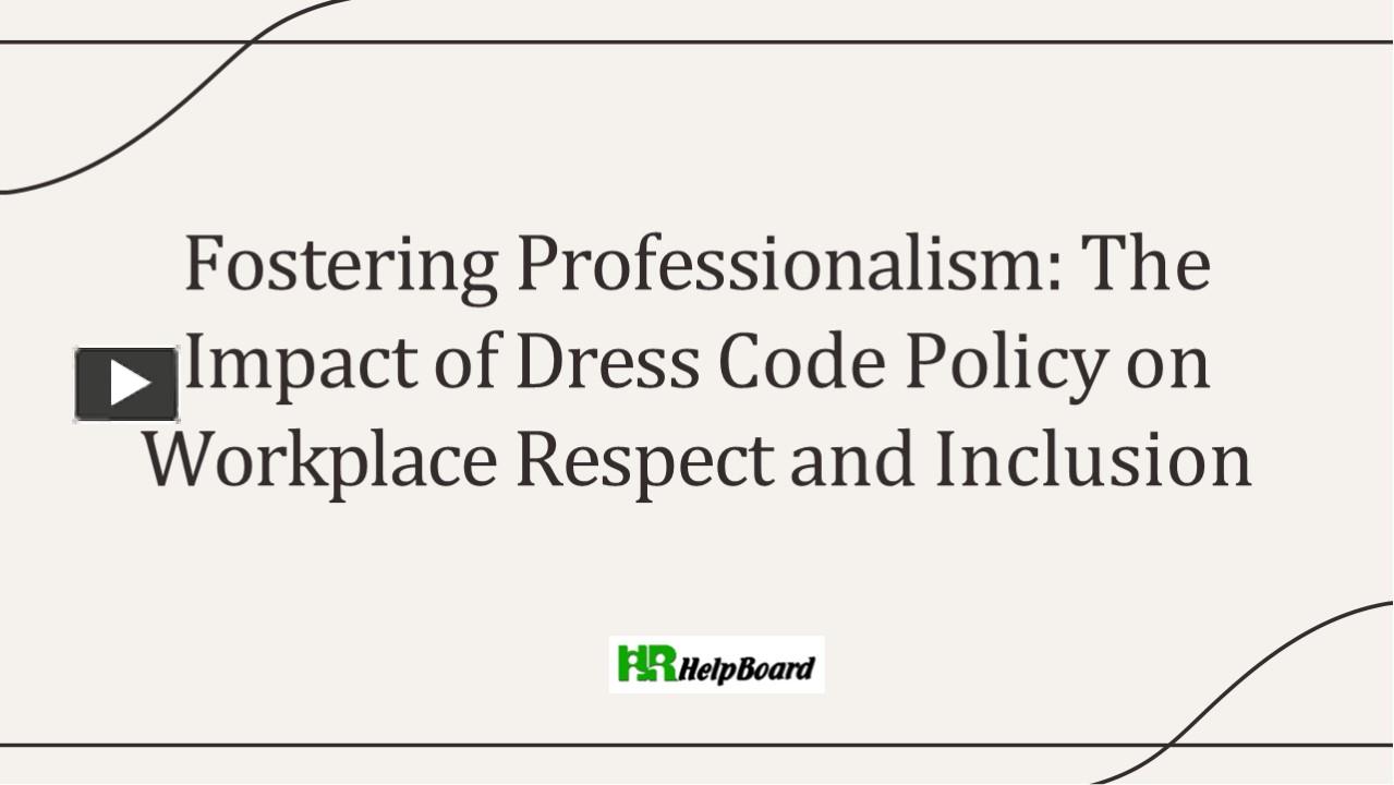 Business Dress Code presentation | free to download