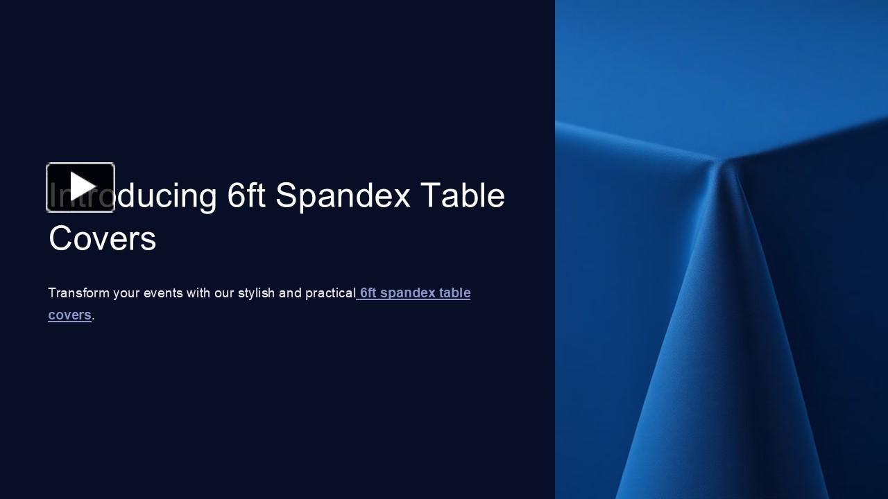PPT – Custom 6ft Spandex Tablecloth – Personalize with Your Logo ...