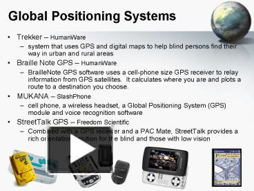 PPT – Global Positioning Systems PowerPoint presentation | free to view ...