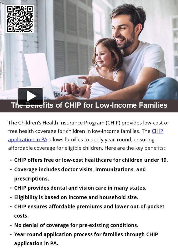 PPT – The Benefits of CHIP for Low-Income Families PowerPoint ...