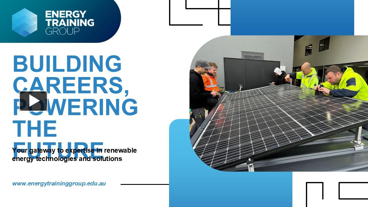 PPT – Solar Grid Connect Design and Install Course - Energy Training ...