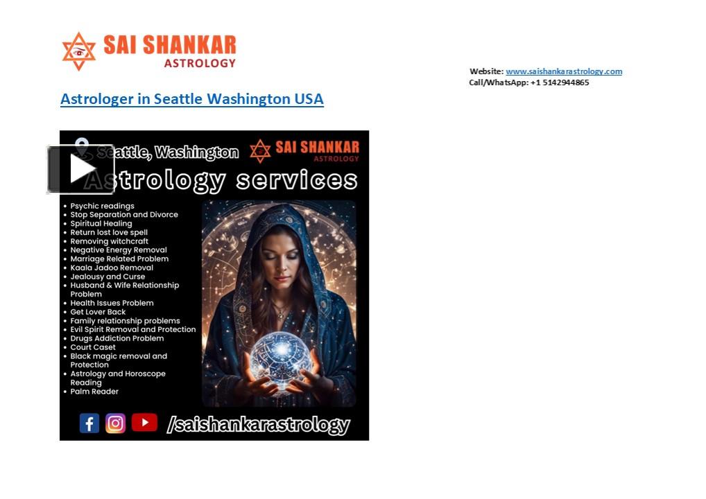 PPT – Astrologer in Seattle Washington USA PowerPoint presentation ...