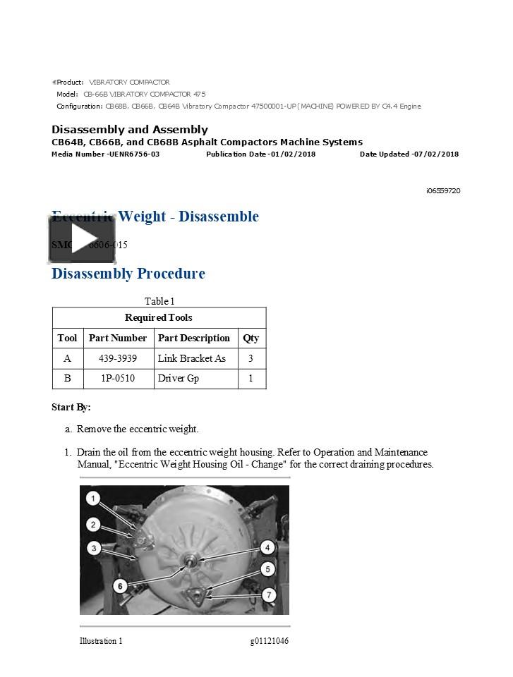 PPT – Caterpillar Cat CB66B Vibratory Compactor (Prefix 475) Service ...