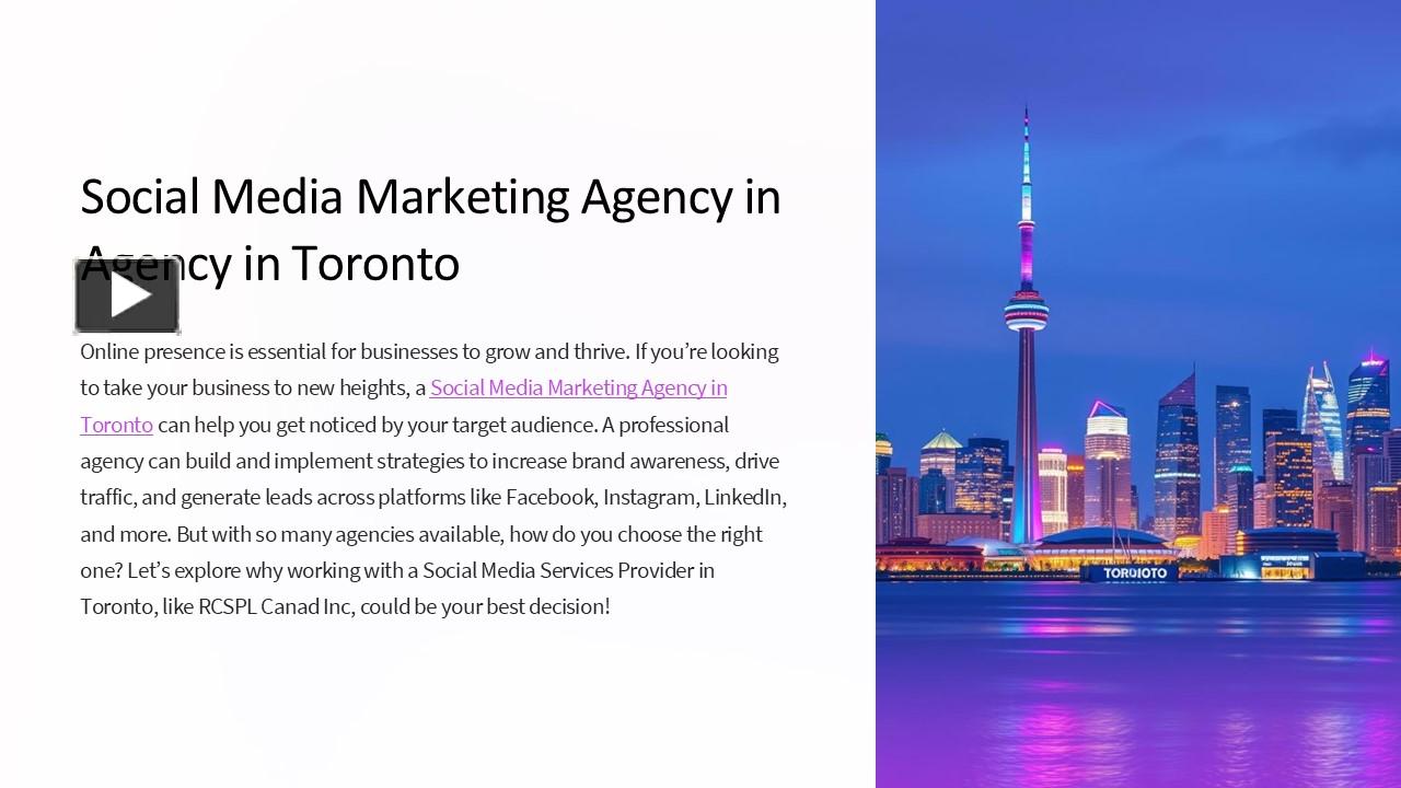 PPT – Boost Your Brand with Top Social Media Marketing in Toronto ...