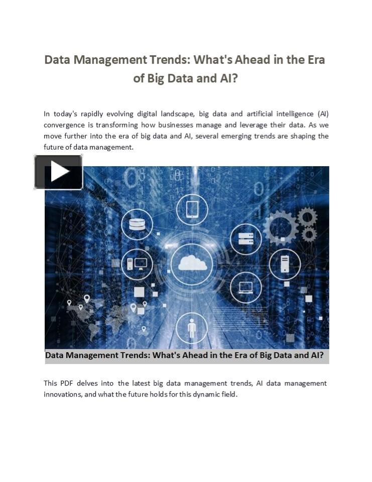 PPT – Data Management Trends: What's Ahead in the Era of Big Data and ...