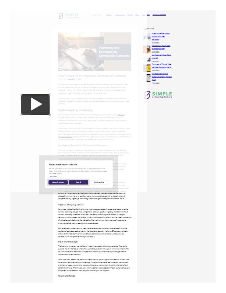 PPT – Insolvency and its Impact on Commercial Contracts PowerPoint ...