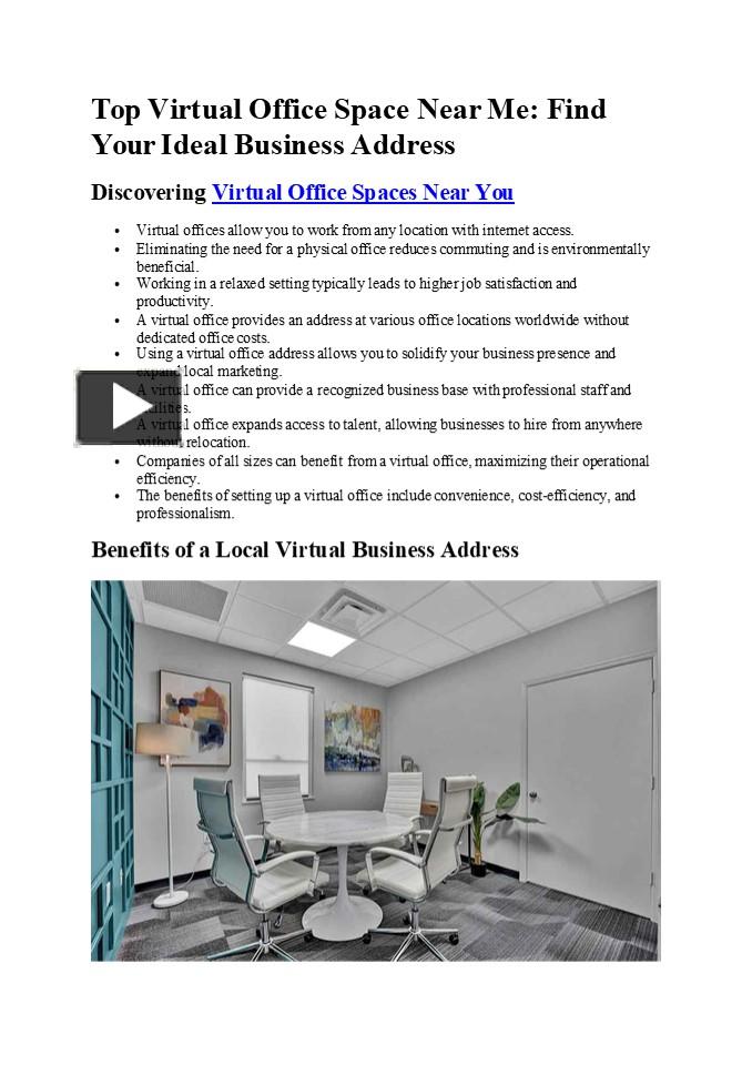 Top Virtual Office Space Near Me: Find Your Ideal Business Address ...