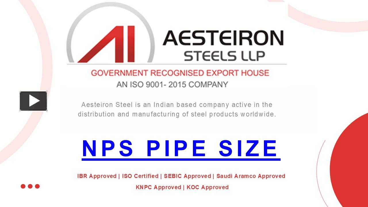 PPT – NPS Pipe Size PowerPoint presentation | free to download - id ...