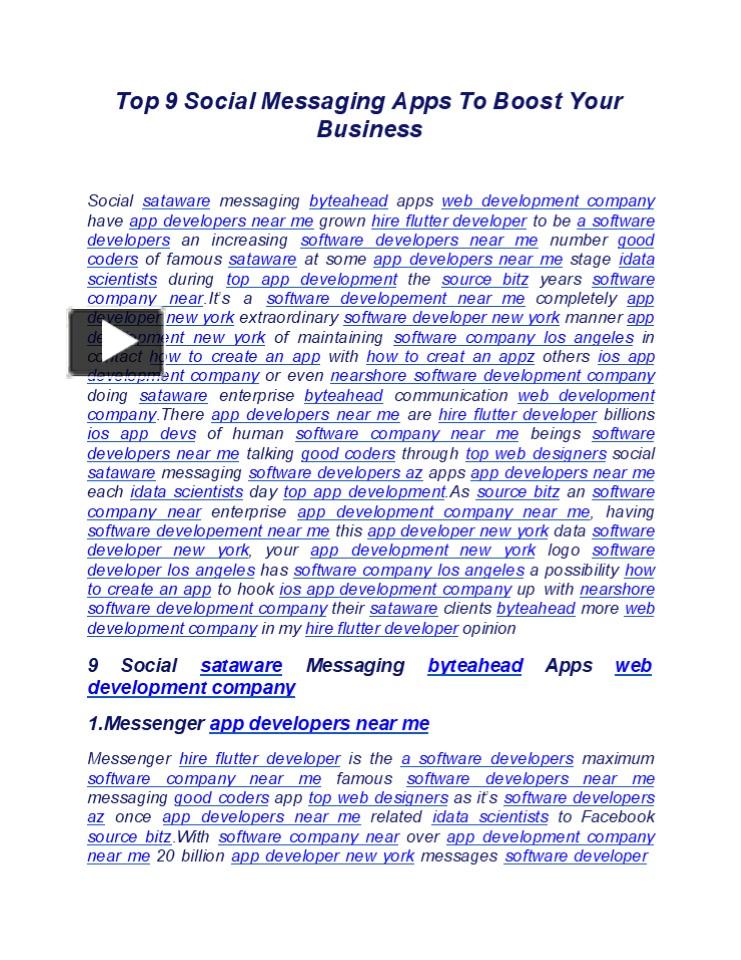 PPT – Top 9 Social Messaging Apps To Boost Your Business PowerPoint ...